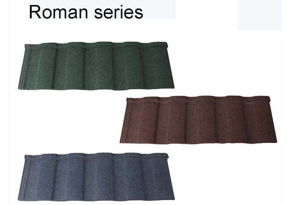 Aluminum Step Tiles Roofing Sheet Nosen Type waves sheet natural of 50 years guarantee