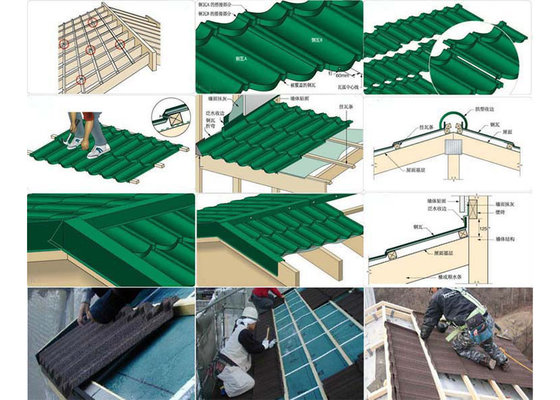 Aluminum Step Tiles Roofing Sheet , solar roofing sheet / aluminium roofing sheet