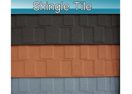 0.45mm Aluminum Roofing Shingles 1340*420*0.4 mm SOUTH KOREA 7 Designs