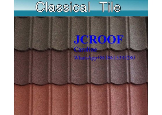 Antique Classical Zinc-Aluminum roofing sheet step tile roof for house