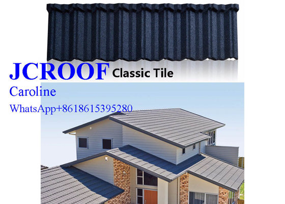 Korea Style Aluminum Step Tiles Roofing Sheet stone coated metal sheet to Africa