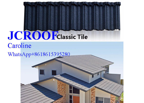 Korea Style Aluminum Step Tiles Roofing Sheet stone coated metal sheet to Africa