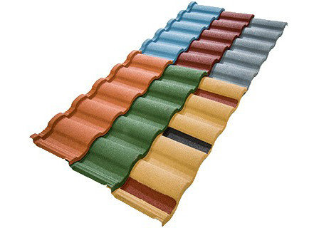 Nuoran Stone coated Aluminum Step Tiles Roofing Sheet in Lagos Nigeria