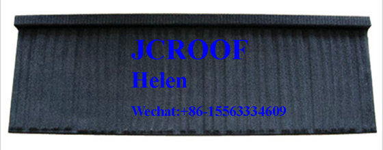 Buiding Materials Stone Coated Roofing Sheet Customized color , Colored Stone Tile