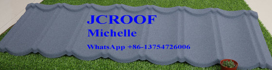 Colorful Stone Coated Metal Roofing Tiles , Stone Coated Steel Shingles