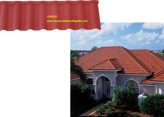 Milano Tile Corrugated Metal Roof Panels 0.4mm / 0.45mm Thickness ISO9001