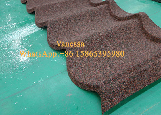 Terracotta Tiles For Roof  Installed size 1250*370mm Thickness 0.5mm JC110 Sky Blue