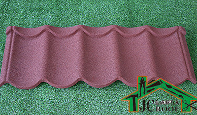 Building Material Stone Coated Metal Shingles color stone chips customized Milano tiles