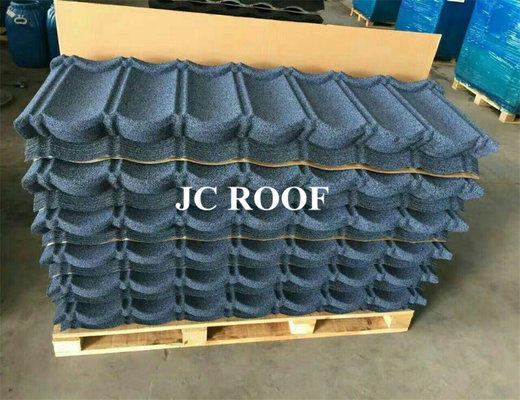 Zn-alu steel plate color nature stone coated roofing tiles 1340x420 size hot sale tile