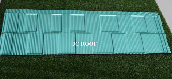 Aluminum-zinc Material and Bent Tiles Type shingle stone coated steel roof sheet