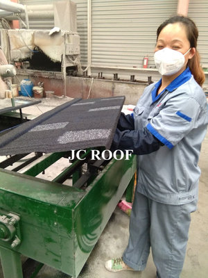 Aluminum-zinc Material and Bent Tiles Type shingle stone coated steel roof sheet