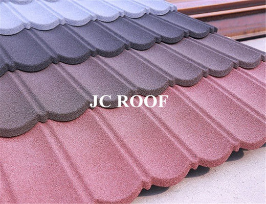 Chinese Wholesale Fireproof stone chips coated step metal roof tile Aluminium Zinc Roofing Sheets color roof design phil