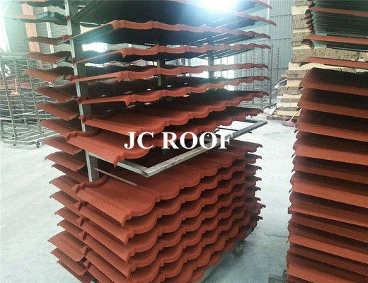 Environmental Friendly Color Sand Stone Coated Steel Roof Tiles