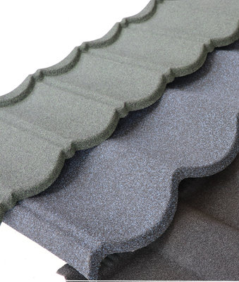 Roman Wind and Corrosion Resistance Stone Coated Steel Roof Tiles for Building Roof Construction