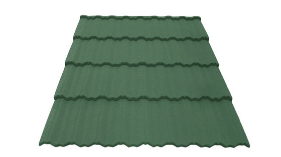 1340x420mm Galvalume Steel Sheet Material Stone Coated Steel Roofing Eco Friendly