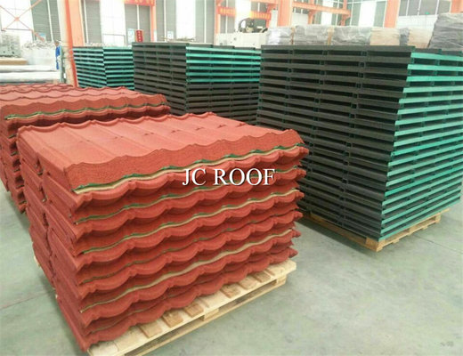 Factory supply high quality colorful weather resistance stone coated steel roofing tile with 50 year warranty for sale