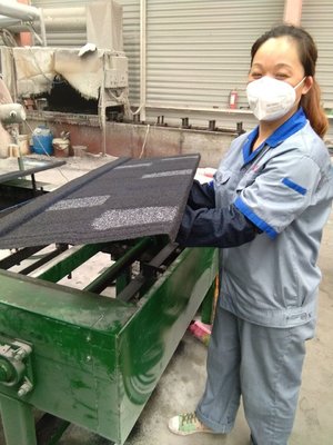 Stone Coated Metal Roof Tile / Aluminium Zinc Roofing Shingle / Colorful Sand Coated Steel Roof