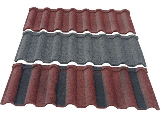 Manufacturer of Anti-fade Galvalume Stone Coated Metal Roofing Tile
