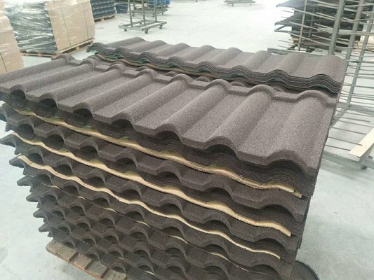 Manufacturer of Anti-fade Galvalume Stone Coated Metal Roofing Tile