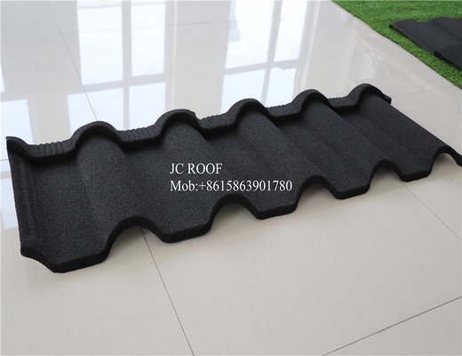 Factory supply high quality weather resistance stone coated steel roofing tile with 50 year warranty for sale