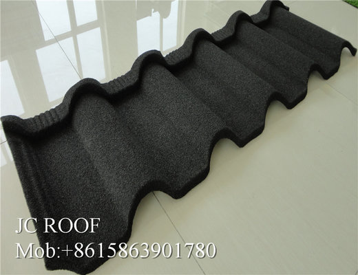 Factory supply high quality weather resistance stone coated steel roofing tile with 50 year warranty for sale