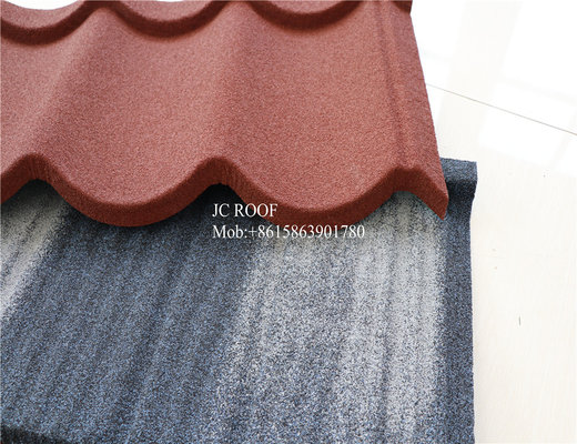 colorful stone coated metal roofing tile/Stone coated iron sheet 1340mm*420*0.4mm stone chips coated roof tile