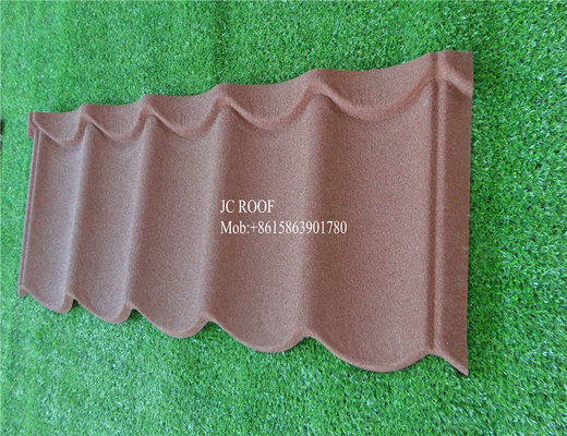 colorful stone coated metal roofing tile/Stone coated iron sheet 1340mm*420*0.4mm stone chips coated roof tile