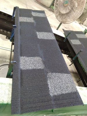 Black - white Shingle Roof tile - Colorful Stone coated metal roof tile