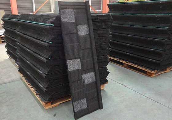 Black - white Shingle Roof tile - Colorful Stone coated metal roof tile