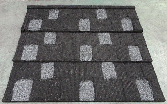 Black - white Shingle Roof tile - Colorful Stone coated metal roof tile