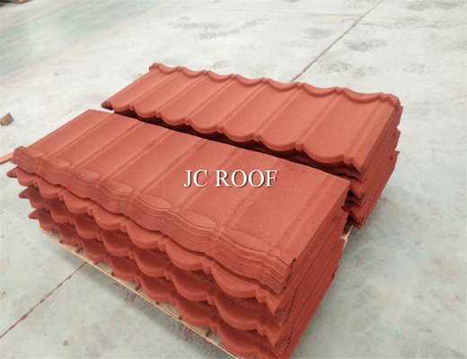 hot sale color stone coated steel roofing sheet china supplier terracotta color stone coated metal roof tile