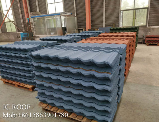 Original Stone Coated Roofing Tiles , Steel Stone Coated Metal Roof Tile