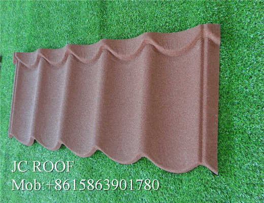 Factory Supply colorful stone chips coated Alu-Zinc Steel roof tile,windproof, waterproof roofing tiles
