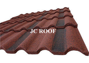 Galvalume Alu - Zinc Roofing Materials Stone Chip Coated Metal Roof Tiles