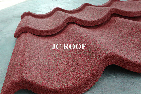 China Low Price Stone Coated Metal Roof Tile / Colorful Stone Coated Metal Shignles / Metro Roofing Sheet