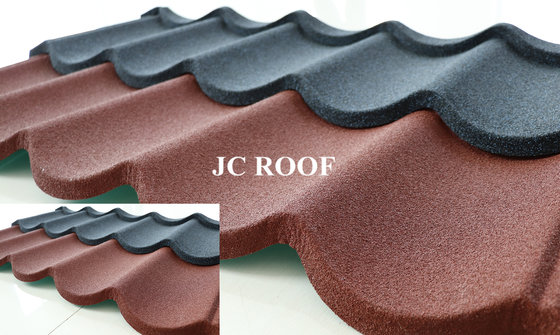 China Low Price Stone Coated Metal Roof Tile / Colorful Stone Coated Metal Shignles / Metro Roofing Sheet