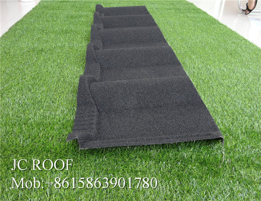 Colorful Stone Chip Coated Metal Roof Tiles / Galvalume Steel Roof Tile Sheets