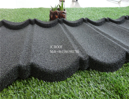 Colorful Stone Chip Coated Metal Roof Tiles / Galvalume Steel Roof Tile Sheets