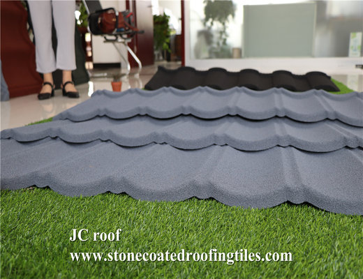Steel Terracotta Roof Tiles Sheet , Color Stone Coated Metal Roof Tile