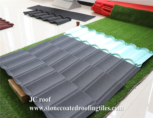 Steel Terracotta Roof Tiles Sheet , Color Stone Coated Metal Roof Tile