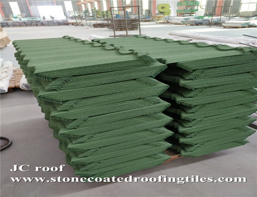 Fire proof Stone Chips Coated Step Metal Roof Tile Aluminium Zinc Roofing Sheets