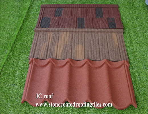 Colorful Stone Chip Coated Steel Roofing Tile Sheet In The Philippines