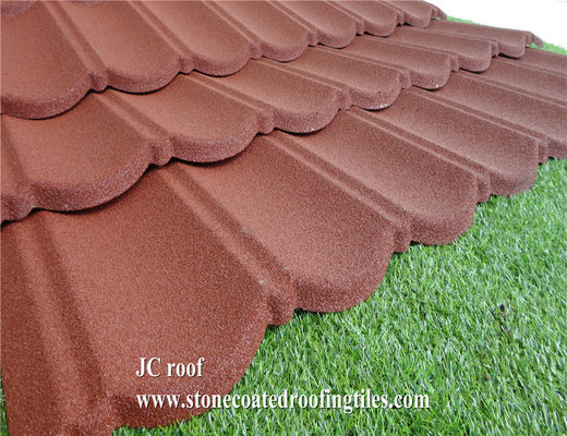 Stone Coated Steel Roof Tile Type and Al-Zn Alloy Coated metal Sheet Material Roof Tile