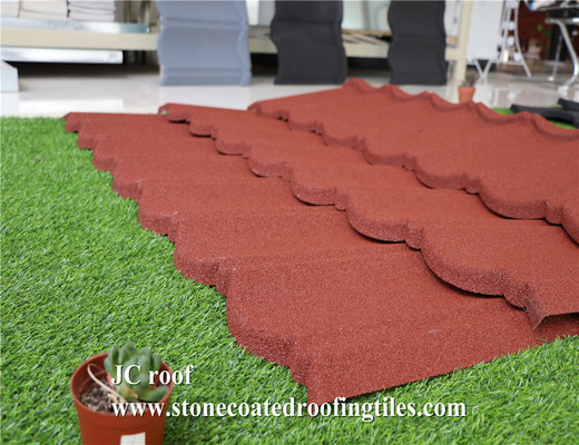 Stone Coated Steel Roof Tile Type and Al-Zn Alloy Coated metal Sheet Material Roof Tile