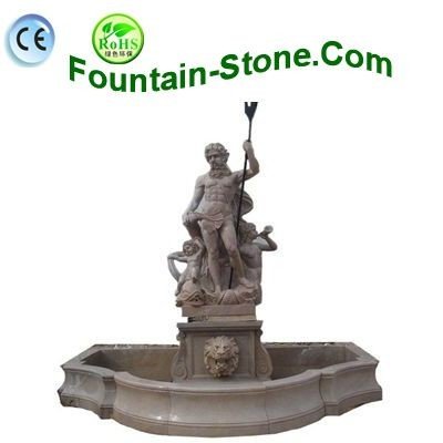 European Figure Sculptural Statues Carvings Marble Fountain For Outdoor