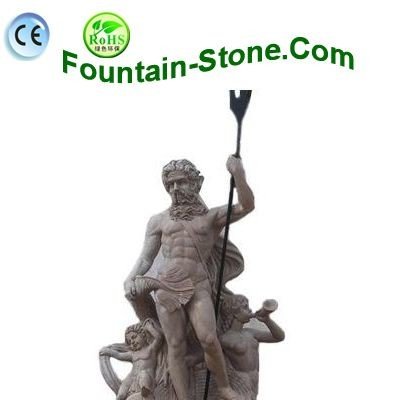 European Figure Sculptural Statues Carvings Marble Fountain For Outdoor
