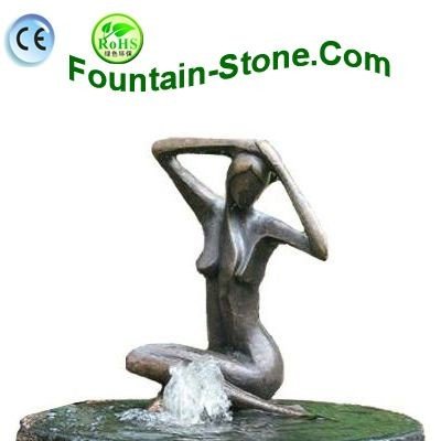 Dark Bronze Abstract Water Fountain from China