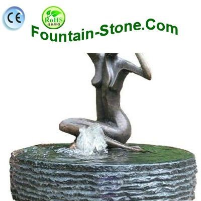 Dark Bronze Abstract Water Fountain from China