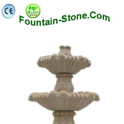 Fountain-Stone.Com supply 3 Tier Yellow Granite Water Fountain