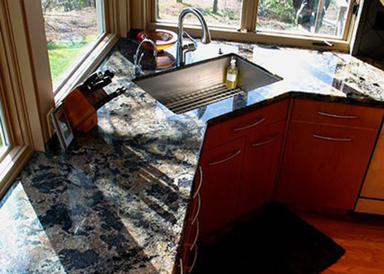 Custom Stone Kitchen Countertops / Natural Marble Kitchen Worktops